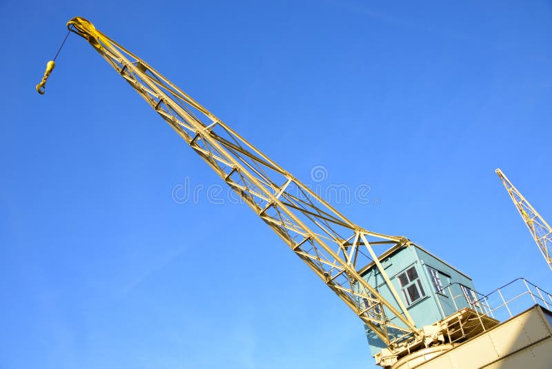 Old crane stock image. Image of machine, lifting, steel - 35727677