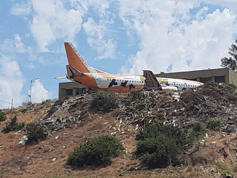 Old Crashed Airplane stock photo. Image of vehicle, aviation - 254411016