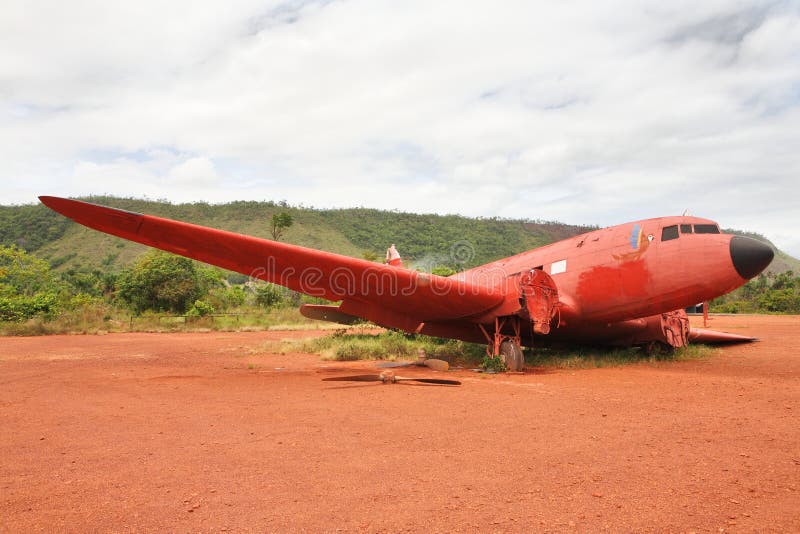 Old crashed plane stock photo. Image of damaged, aviator - 9817226