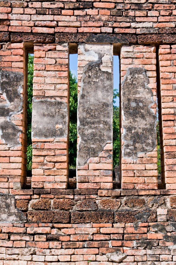 Old cray brick wall stock photo. Image of grunge, temple - 23899710
