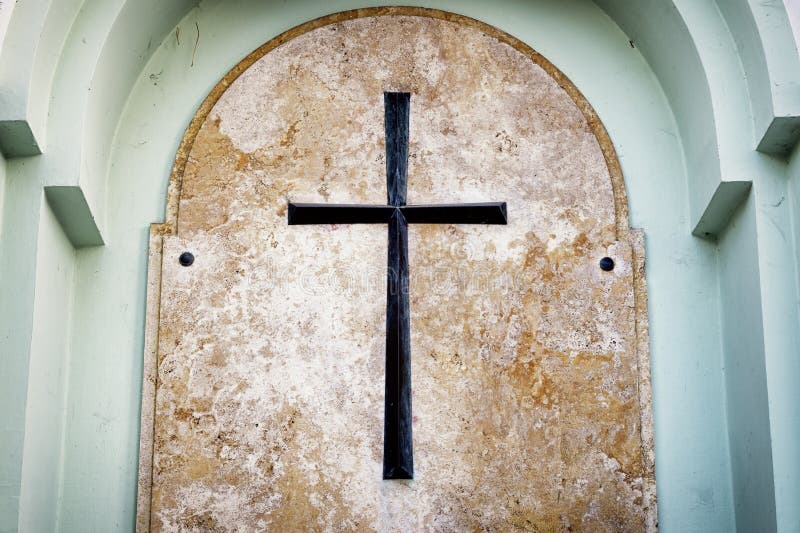 Old cross stock photo. Image of outdoors, obsolete, religion - 39796704