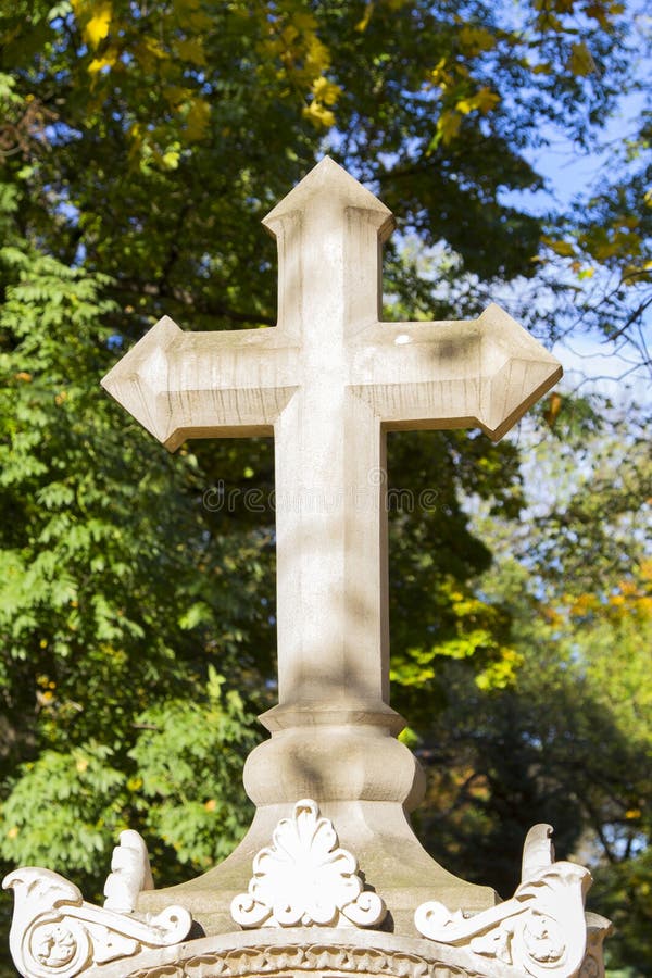 Old stone cross stock photo. Image of empty, prayer, leaves - 45804676
