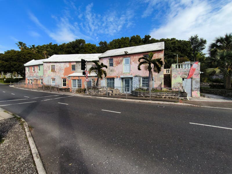 The Old Crow Lane Bakery Building in Bermuda Stock Image - Image of ...