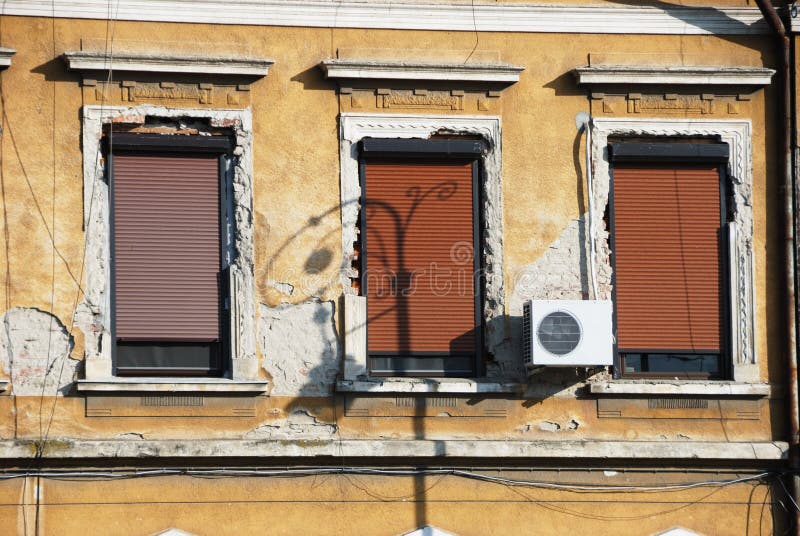 Old crumbling building stock photo. Image of renovation - 21695612