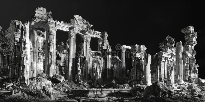 Old, Crumbling Building with Broken Windows and Overgrown Vegetation ...