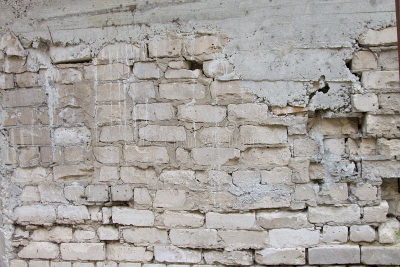 1,153 Old Crumbling White Brick Wall Stock Photos - Free & Royalty-Free ...