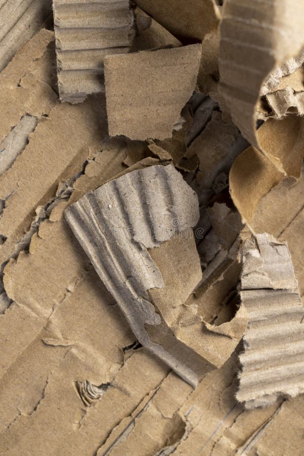 Old Crumpled and Damaged Waste Paper Cardboard Stock Image - Image of ...