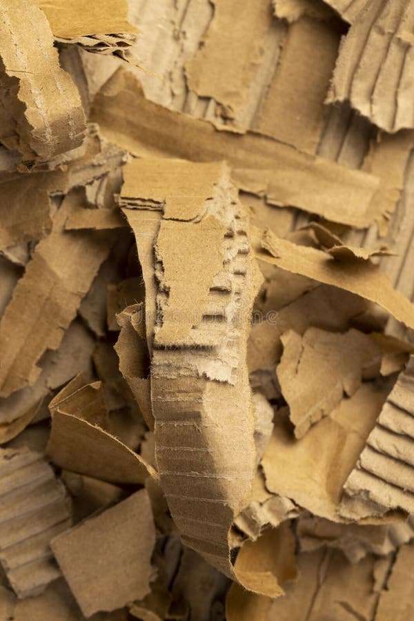 Old Crumpled and Damaged Waste Paper Cardboard Stock Image - Image of ...