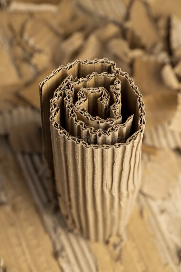 Old Crumpled and Damaged Waste Paper Cardboard Stock Image - Image of ...