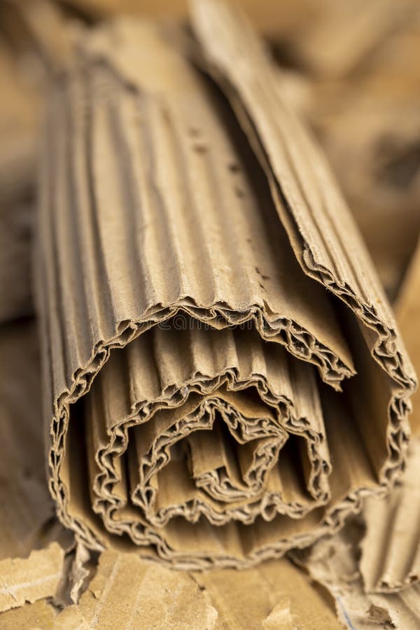 Old Crumpled and Damaged Waste Paper Cardboard Stock Image - Image of ...