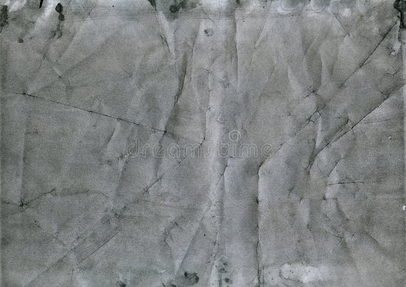 Old Crumpled Gray Paper. Spots and Cracks Stock Photo - Image of blank ...