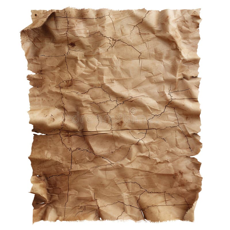 Old Crumpled Map stock image. Illustration of adventure - 348131519