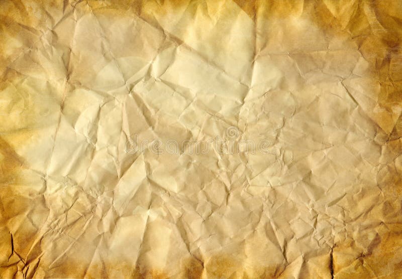 Old crumpled paper stock illustration. Illustration of retro - 6538084