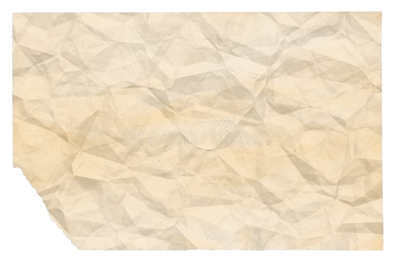 Old crumpled paper stock illustration. Illustration of background ...