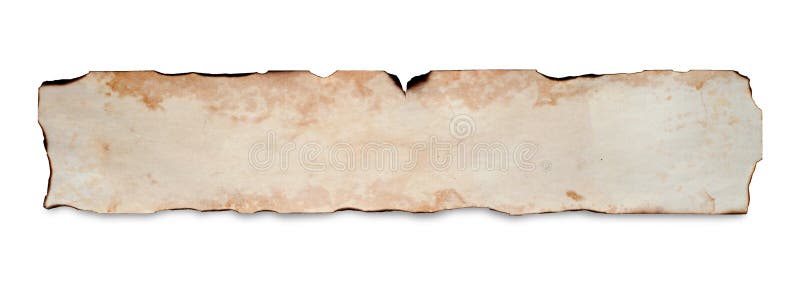 An Old Crumpled Paper Scroll. Copy Space Stock Photo - Image of grunge ...