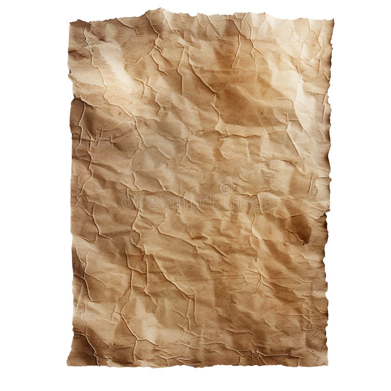 Old Crumpled Paper Texture stock photo. Illustration of backdrop ...