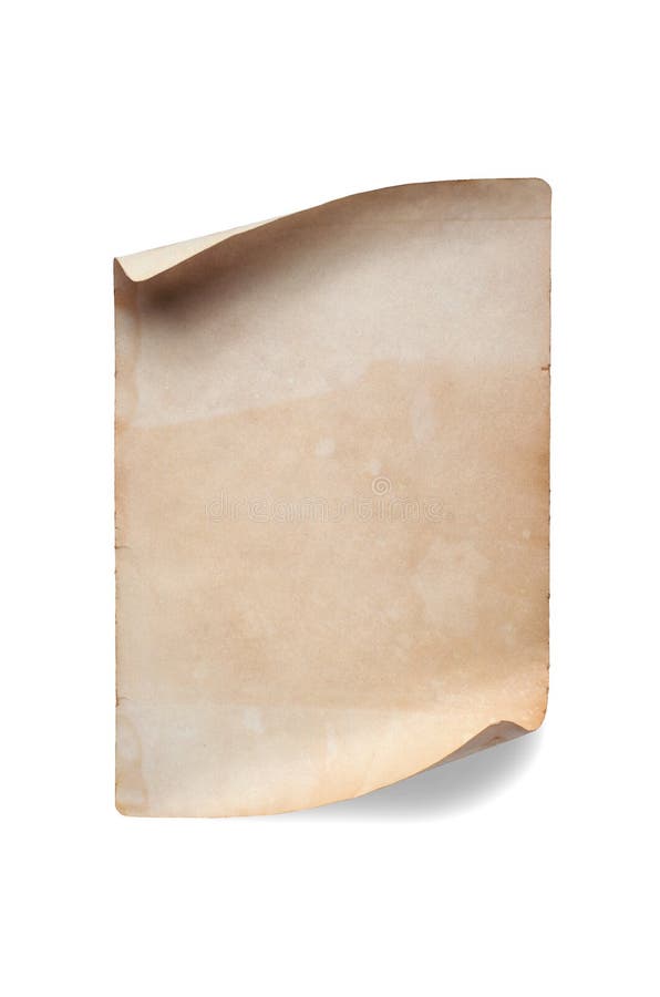 An Old Crumpled Piece of Paper. Copy Space Stock Photo - Image of ...