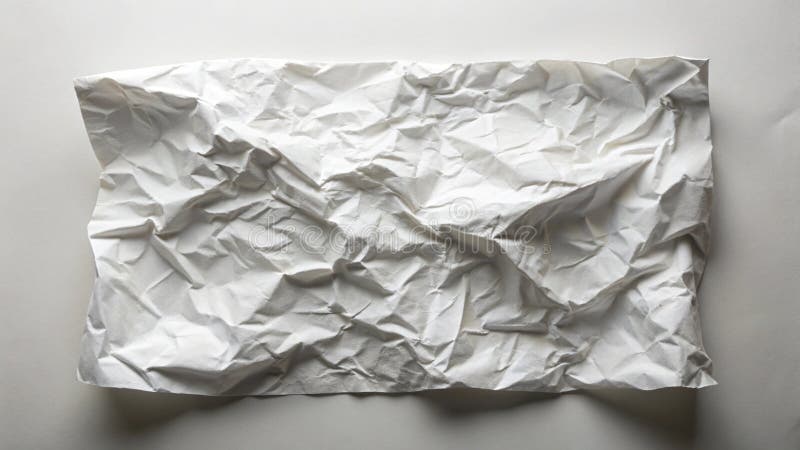 Old Crumpled Yellow Paper in Disarray Abstract Background Stock ...