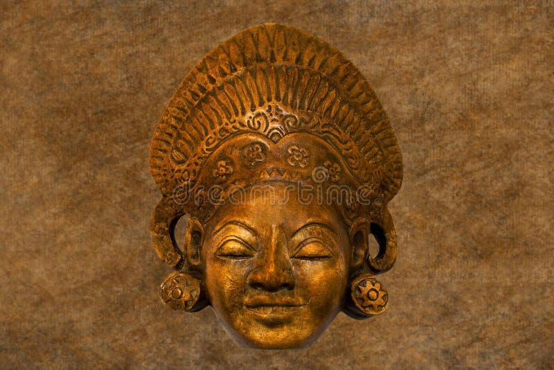 Old culture-historic mask stock photo. Image of brown - 15282966