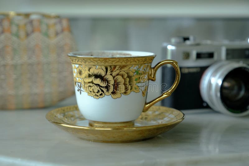 Old cup art tea cup stock photo. Image of rustic, vintage - 230751458
