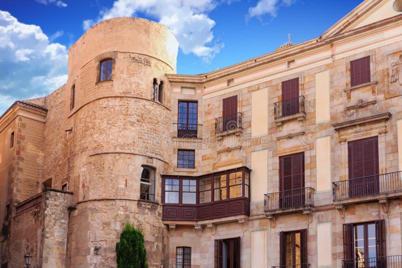 Old Apartment with Curved Wall and Iron Balconies Stock Photo - Image ...