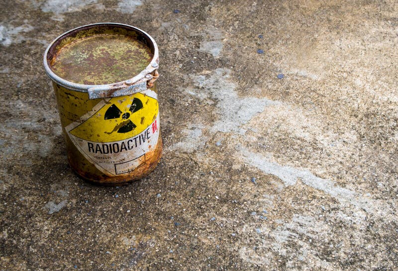 Old Cylinder Shape Container of Radioactive Material Stock Image ...