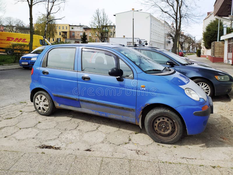 Old Daewoo Matiz Compact Scrap Car Right Side Parked Editorial ...