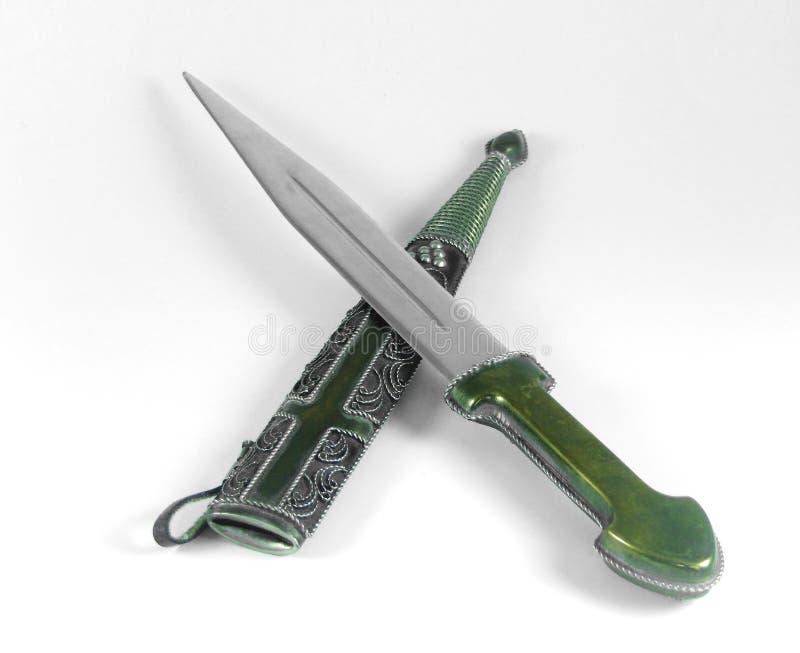 Old dagger with cover stock image. Image of antique - 109897775