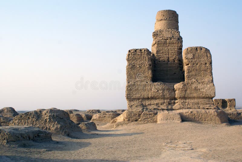 Old dagoba stock image. Image of west, city, jiaohe, archaeology - 4914869