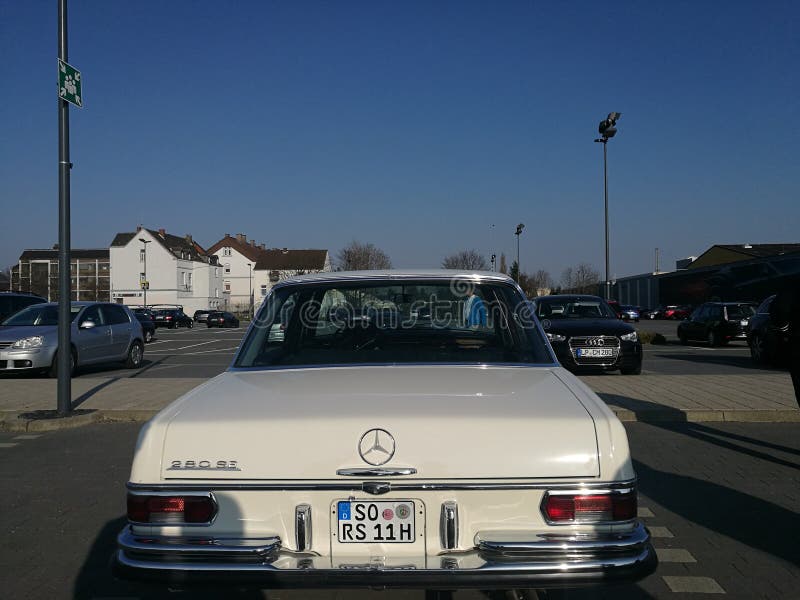 Old Daimler Mercedes-benz Stopping in the Park Editorial Stock Photo ...