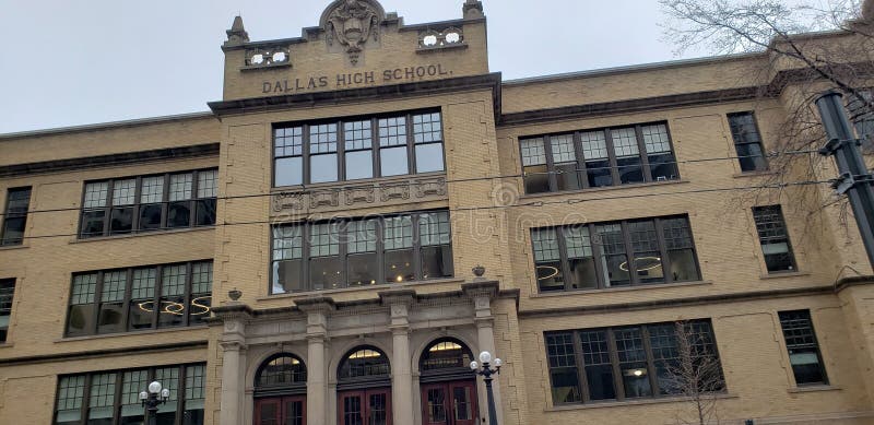 The Old Dallas High School Building Back in Business Stock Image ...