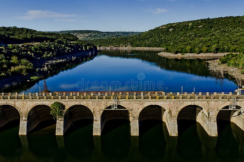 Old dam stock photo. Image of reflection, green, artificial - 28772222
