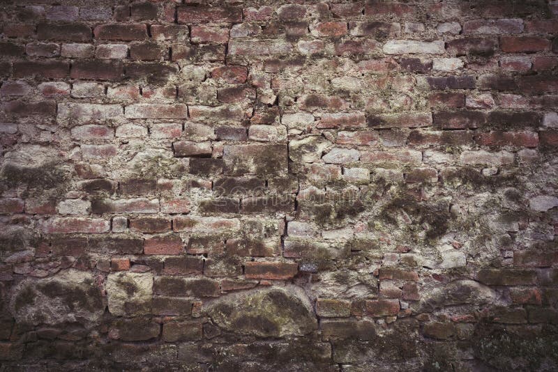 Old damaged brick wall stock photo. Image of cellar, damaged - 89338152