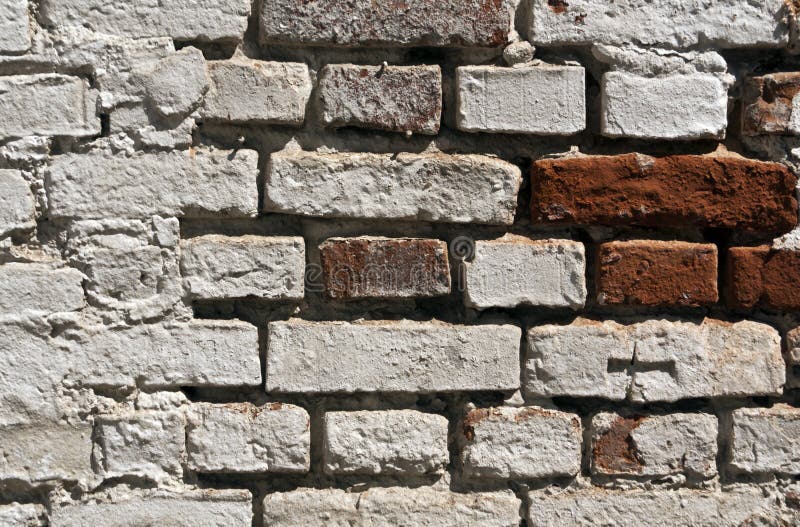 Old Damaged Brick Wall Texture. Stock Photo - Image of brickwork ...
