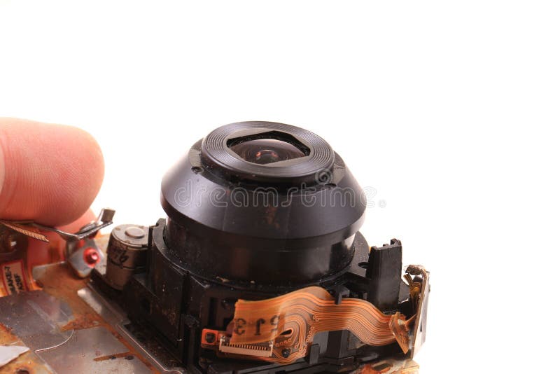 Damaged Camera with Dirt Overlay with Copy Space for Text and Web ...