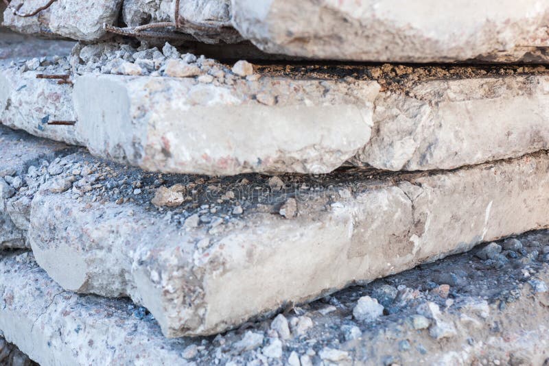 Old and Damaged Concrete Blocks. Stock Photo - Image of brick ...