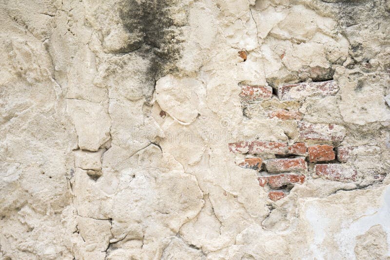Old damaged concrete wall stock photo. Image of detail - 58302630