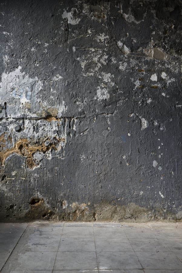 Old damaged concrete wall stock image. Image of stone - 58302777