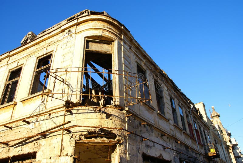 Old damaged house stock photo. Image of environment, building - 47968278