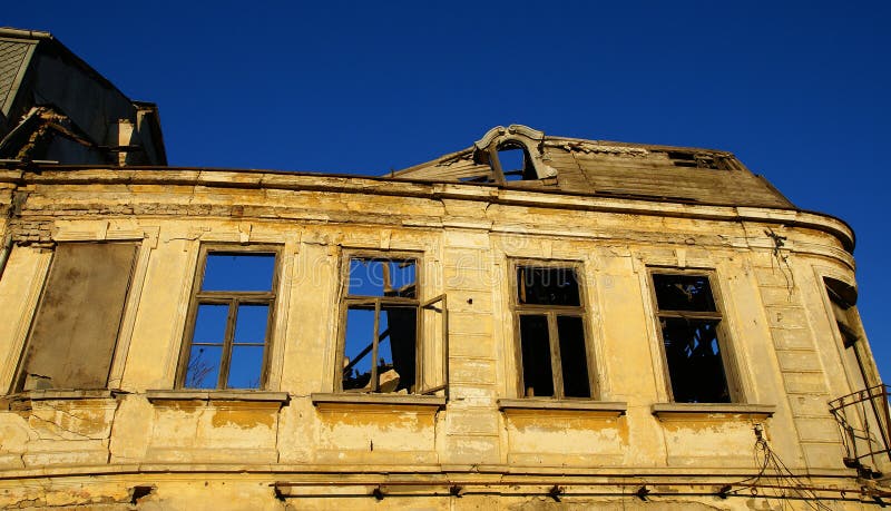 Old damaged house stock image. Image of damaged, historic - 47968209