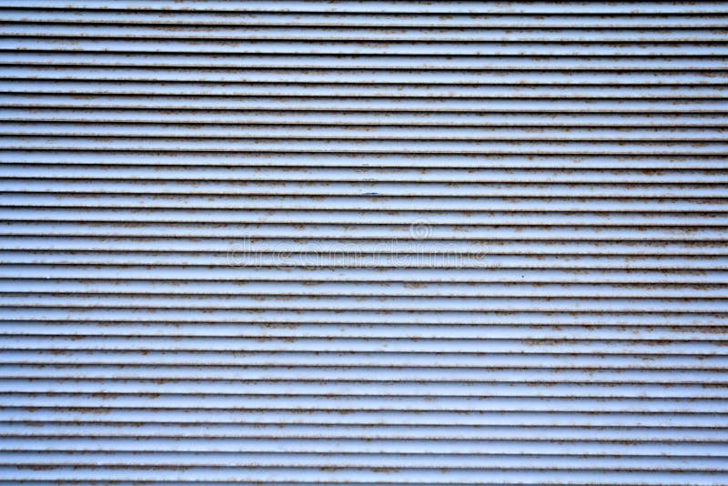 Old and Damaged Metal Shutters Stock Image - Image of building ...