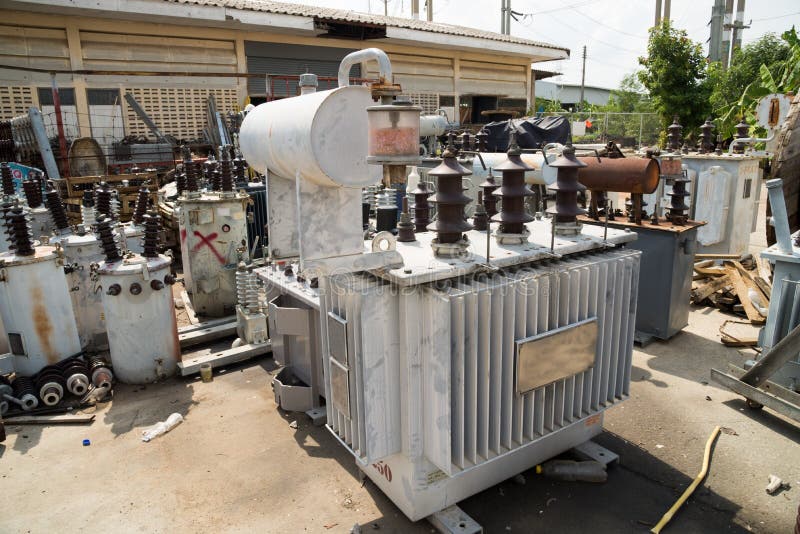 Old and Damaged Transformers Stock Image - Image of wire, defective ...