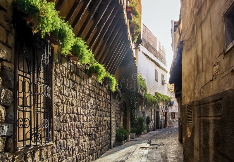 Old Damascus stock photo. Image of city, lane, arabic - 102220982
