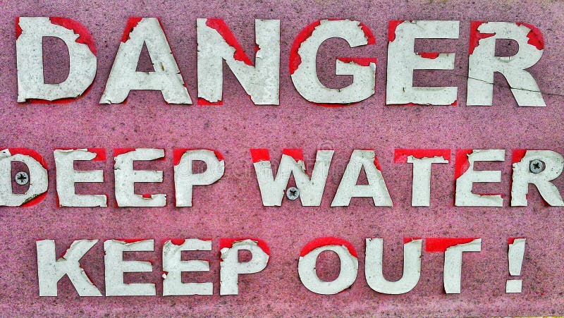 Old danger sign stock image. Image of aged, danger, flakey - 44393021