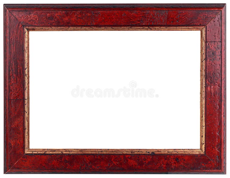 Old Dark Red Wooden Frame stock image. Image of vintage - 28884775