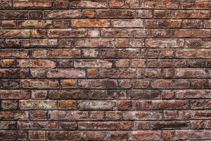 Texture of Old Medieval Brick Wall Stock Image - Image of blob, empty ...