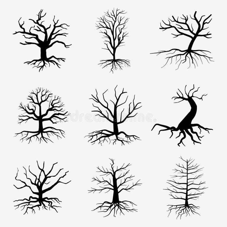Dead Tree Roots Stock Illustrations – 1,295 Dead Tree Roots Stock ...
