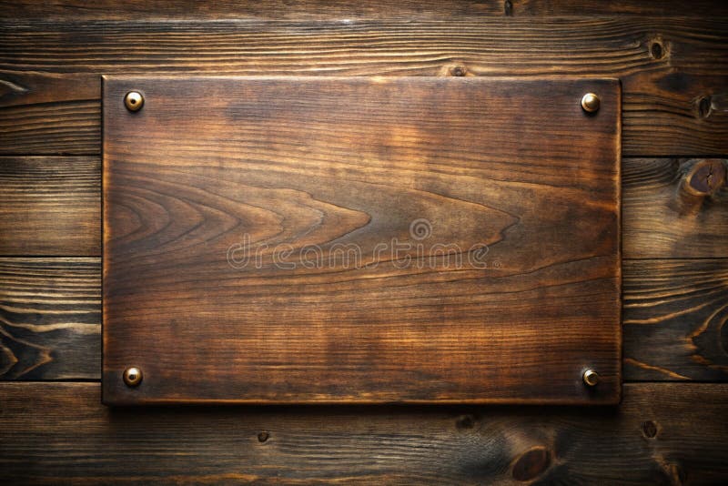 Old Dark Wood Plaque Texture Stock Illustration - Illustration of ...