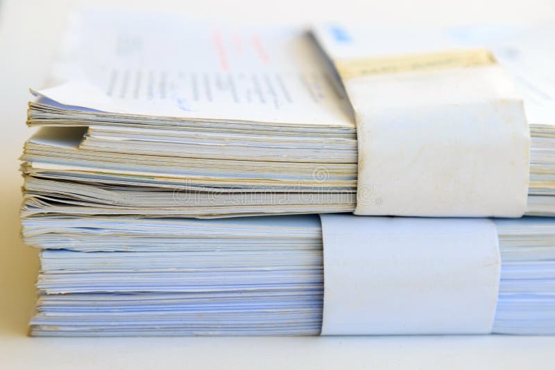 An Old Data Sheet on White Background. Stock Photo - Image of document ...