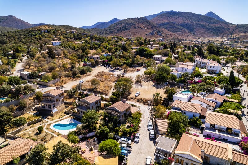 Old Datca District (Eski Datca) in Mugla, Turkey. Stock Image - Image ...